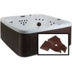 ALEKO Wood Fired Hot Tub and Ice Bath - Portable Outdoor Spa for 4-5 ...