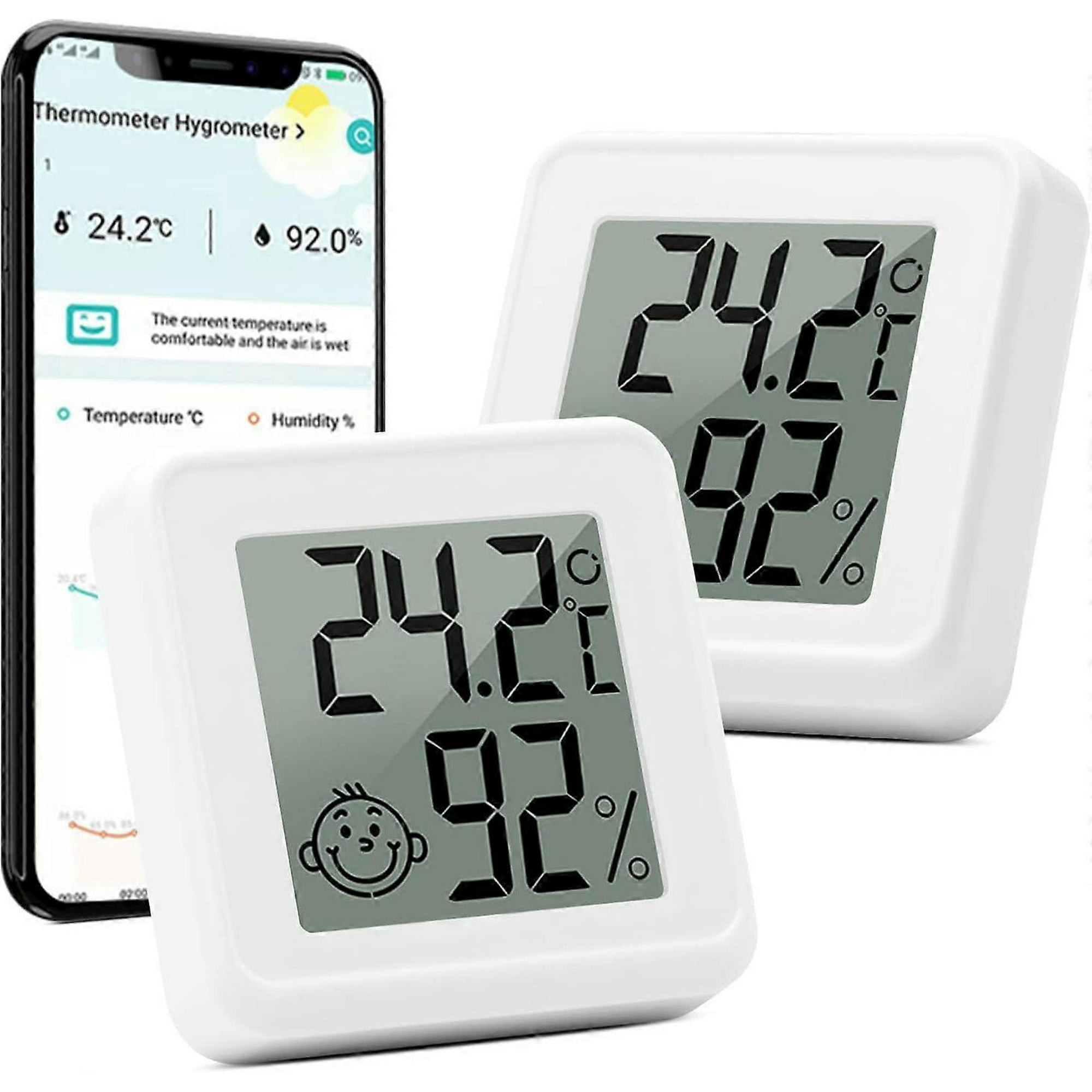 Click here for Ukstory Bluetooth Indoor Thermometer  Pack Of 2  D... prices