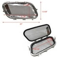 Bomar Boat Port Window S321POR-.75-LSA | Four Winns 060-2180 Stainless ...