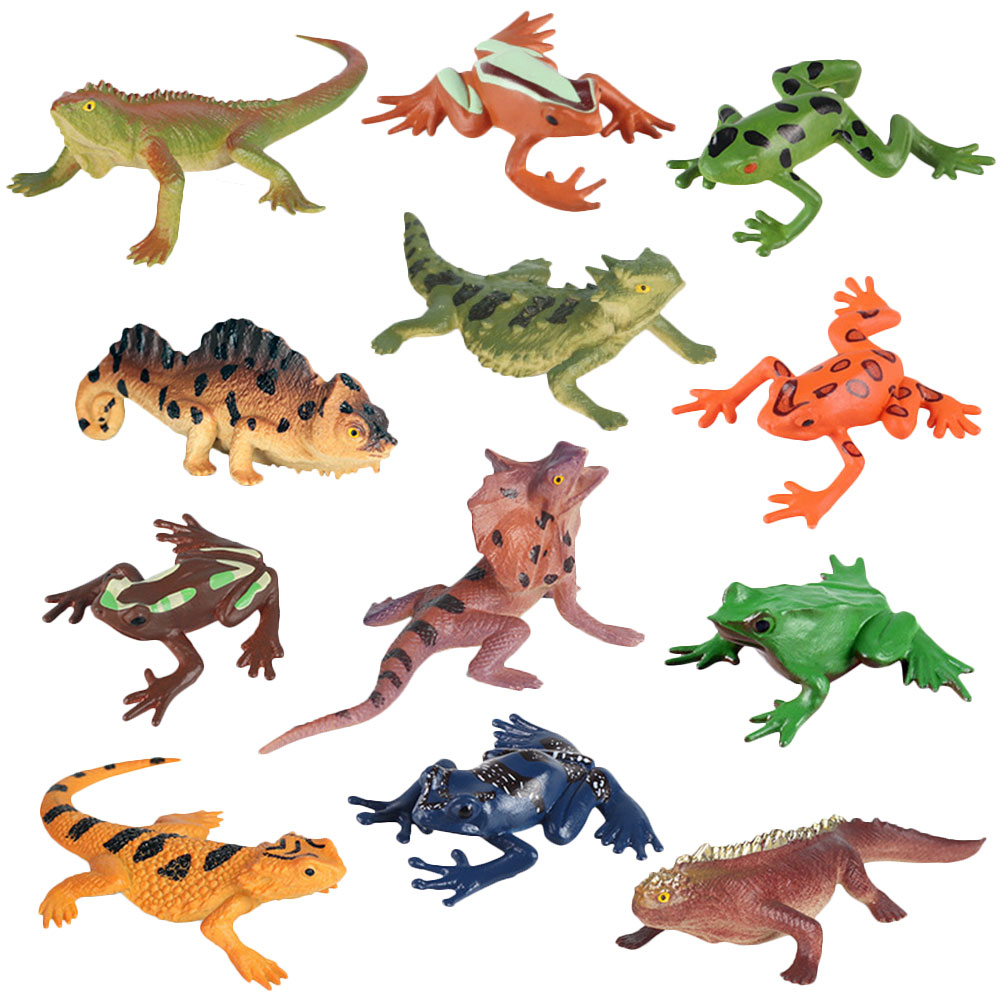1set Forest Animal Figurines Realistic Rainforest Woodland Animals Toy ...