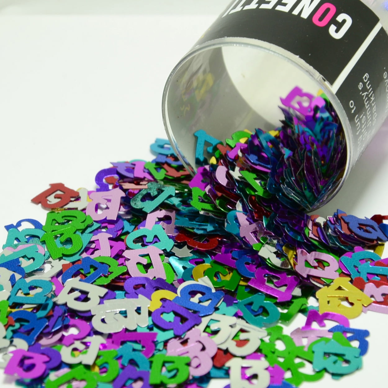 Confetti Number 13 MultiColors - Half Pound (8 oz) - CCL7133 - Walmart.com