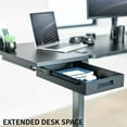 VIVO Black Premium Clamp-on 24" x 14" Desk Extension with Storage ...