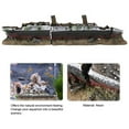 Aquarium Sunken Ship Decorations Large Resin Shipwreck 15in Fish for ...