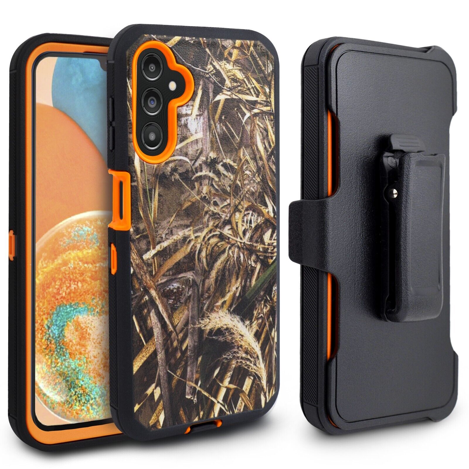 Samsung Galaxy A12 5G Phone Case with Tempered Glass Screen Protector ...