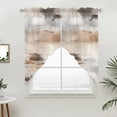 Abstract Brown Swag Valances for Windows 45 inches Long, Gradient ...