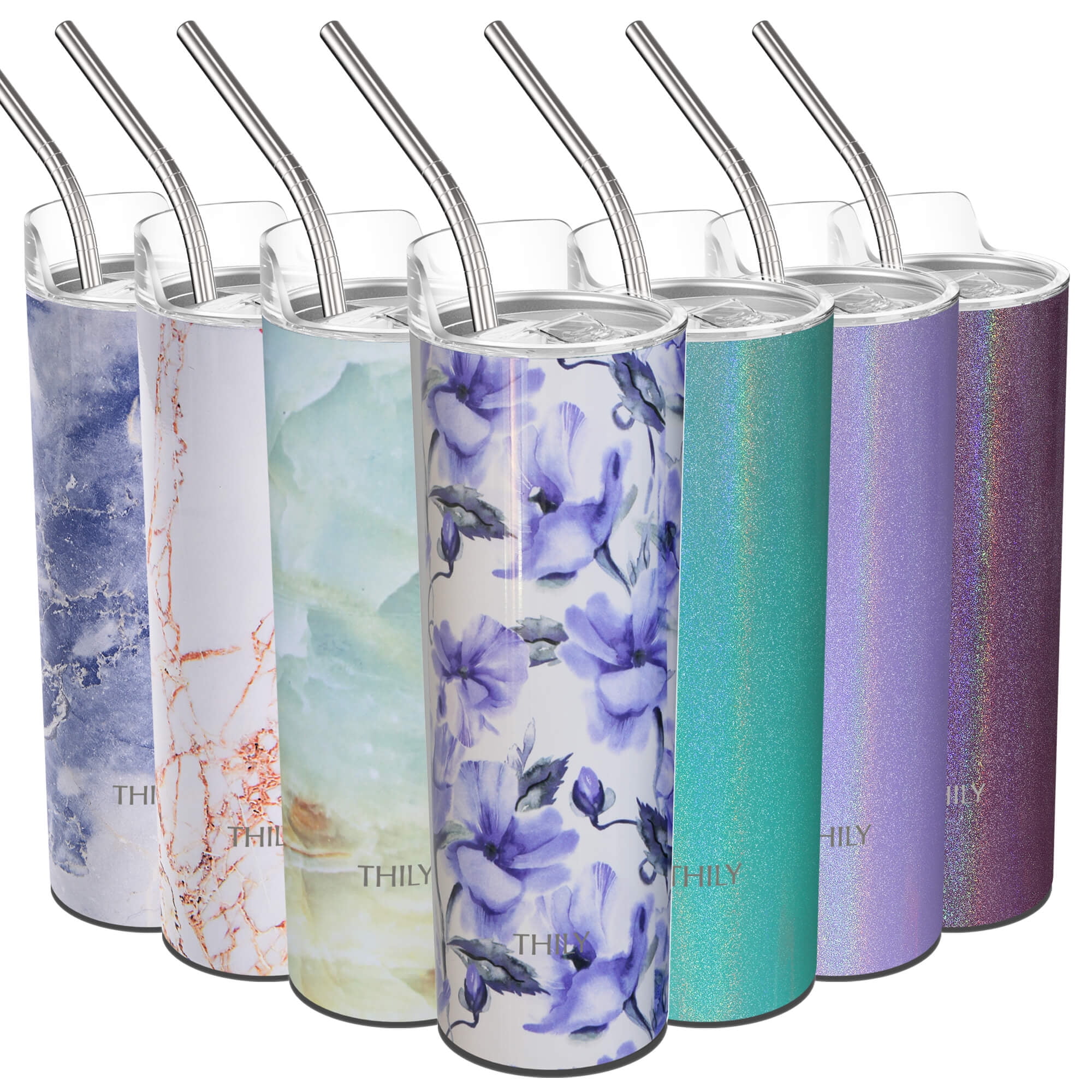 Stainless Steel Insulated Tumbler Cup - THILY 22 oz Travel Cup with Lid ...