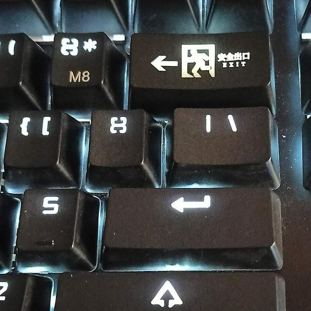 Safe Exit R1 2u Backspace Keycap Shine Through Keycaps Abs Etched ...