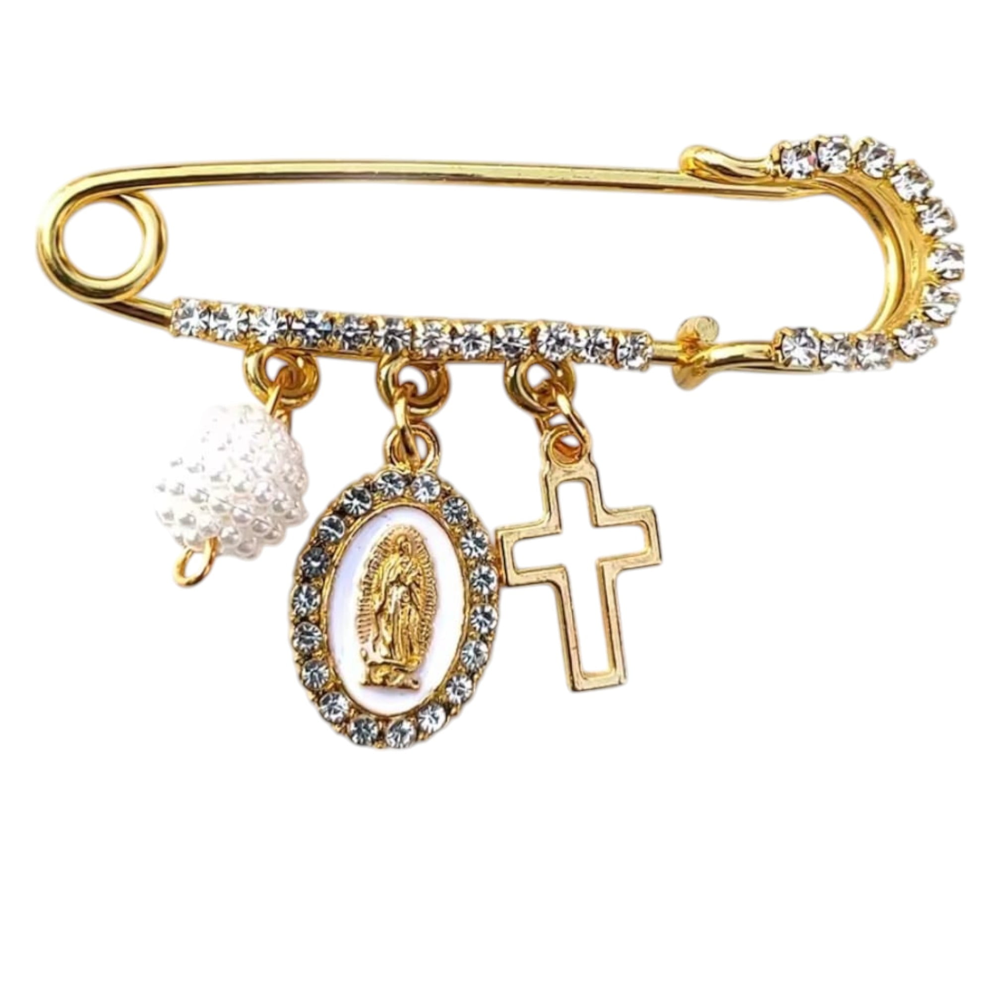 Segurito de proteccion embarazadas, broche para bebe, bendicion, Virgen ...