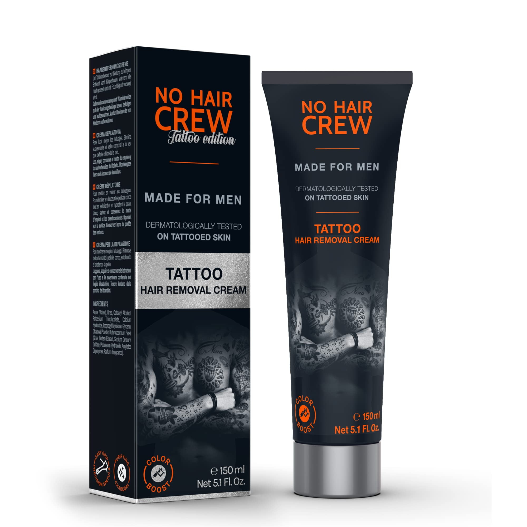 Crema depilatoria NO HAIR CREW Tattoo Edition 150 ml | Walmart en línea