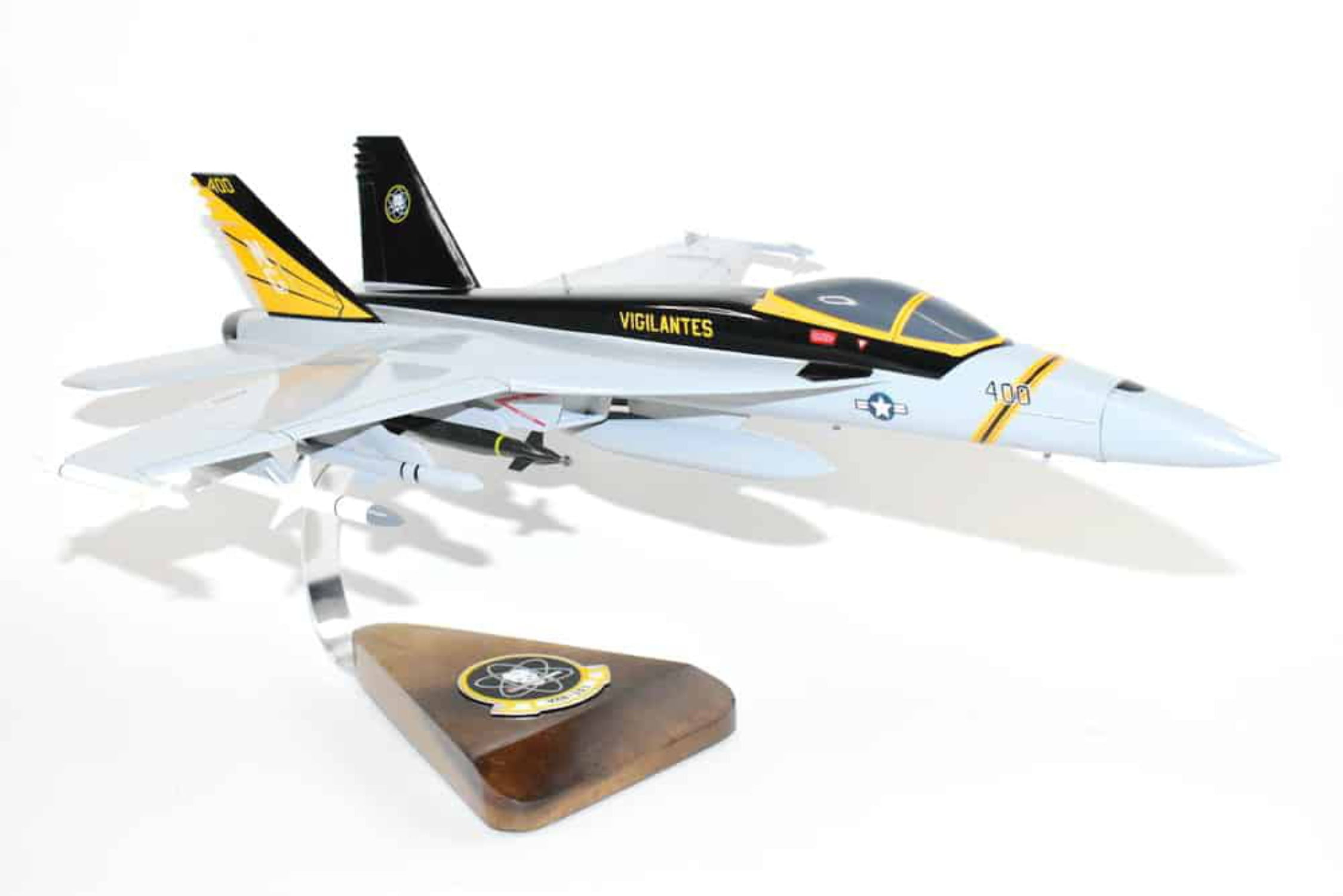 VFA-151 Vigilantes F/A-18E Model, Navy, 1/40th (18) Scale, Mahogany ...