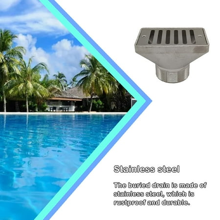 Fast Floor Drain Anti-Block Grille Rustproof Stable Drainage Cover Pool ...