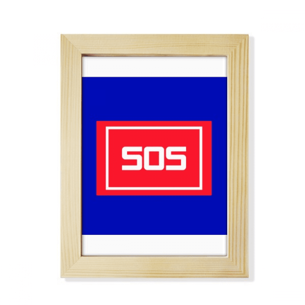 Emergency SOS Poster Art Deco Fashion Desktop Adorn Photo Frame Display ...