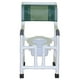 MJM International 118-3TW-OF-SQ-PAIL Shower Chair with Open Front and ...
