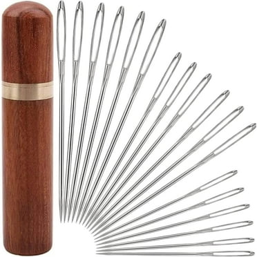 Big Eye Steel Sewing Needles Kit, 2025 New Stainless Steel Needles for ...