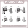 48Pcs 12 Styles Clothing Accessories Zinc Alloy Zipper Repair ...