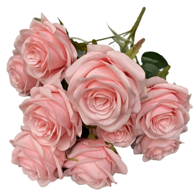 Artificial Roses Flowers for Valentine's Day, Realistic Blossom Roses ...
