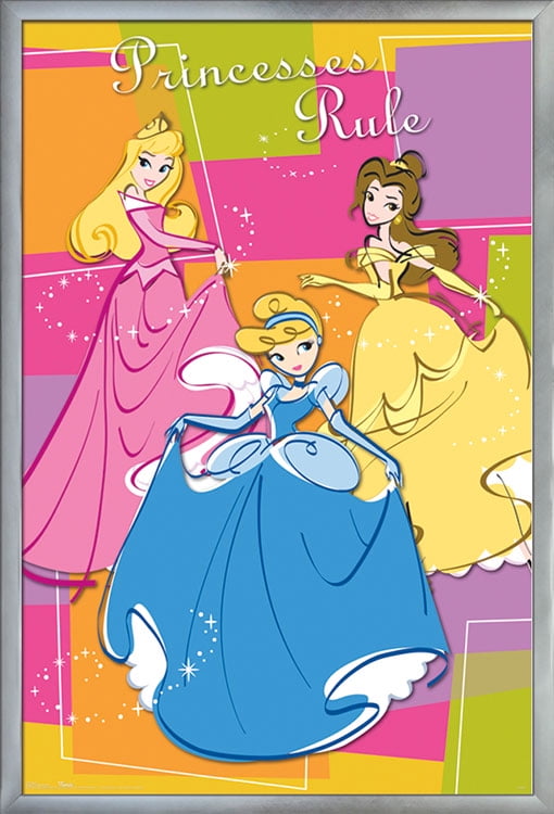 Disney Princess - Princess Rule Wall Poster, 22.375" x 34", Framed ...