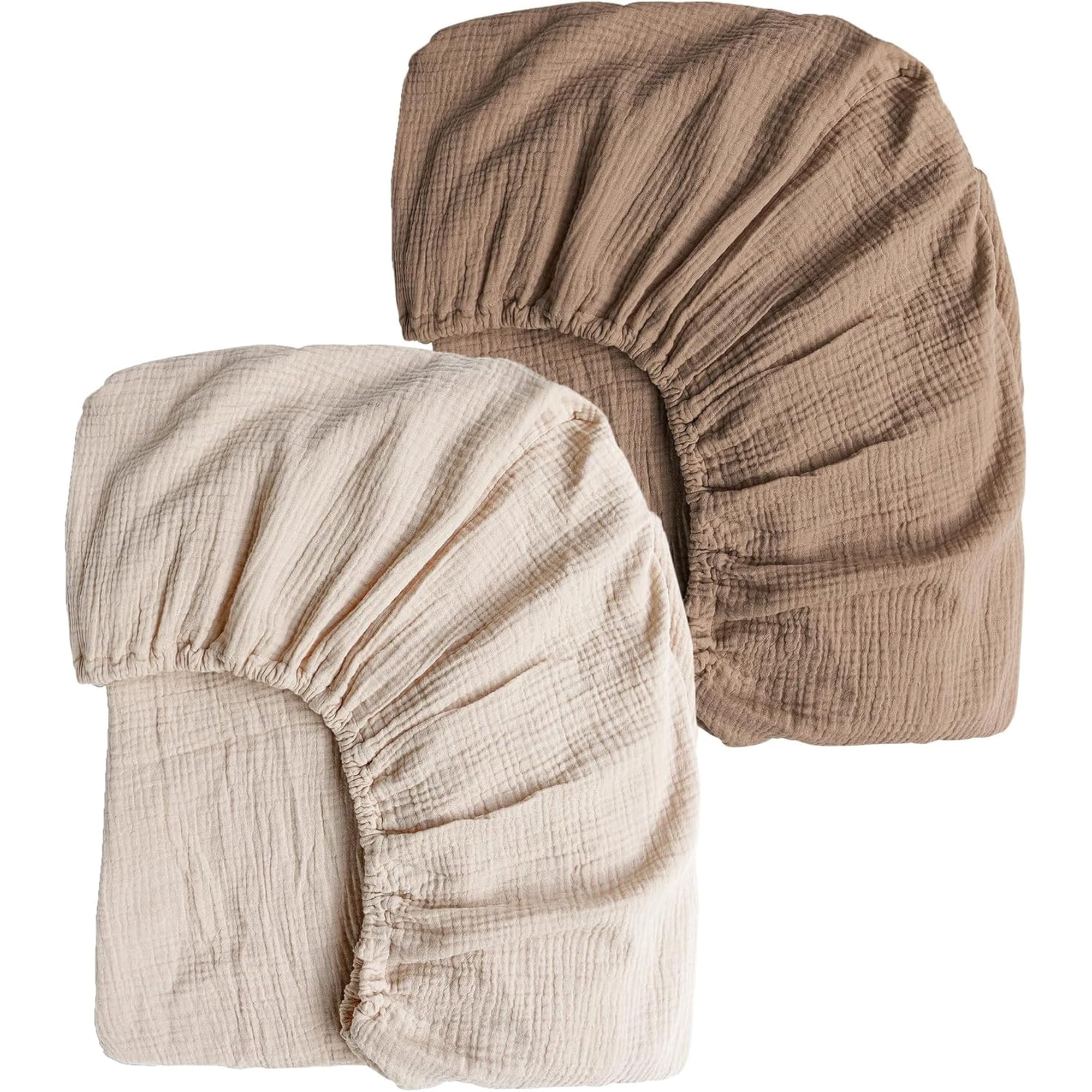 Click here for Nobrand 2 Pack Muslin Bassinet Fitted Sheet For Be... prices