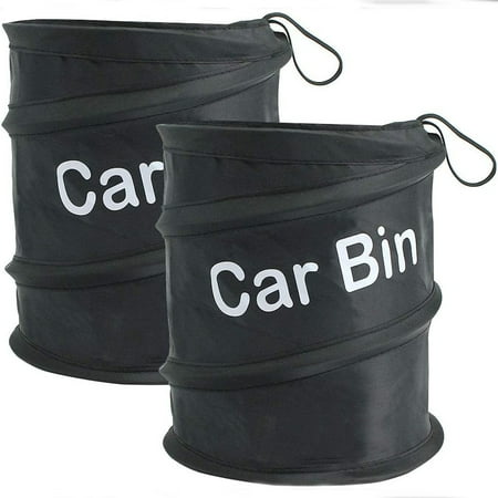 2 PCS Black Car Bin, Collapsible Pop-up, Organizer Bag, Road Trip Gift ...