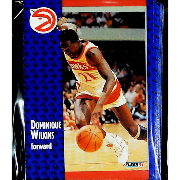 1991-92 Fleer Series 1 and 2 Atlanta Hawks Team Set (Hand Collated) of ...