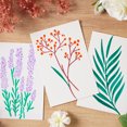 4 Pcs Flowers Stencils Art and Craft Decorative Template For Kids ...