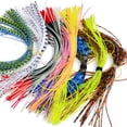 50 Strands/Bundles Spinnerbaits Buzzbaits Jigs Squid Skirt Tying ...
