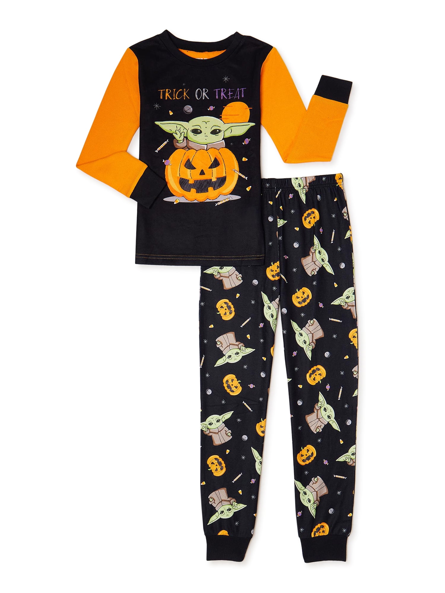 Star Wars Mandalorian Kids' Matching Family Halloween Pajamas, 2-Piece ...