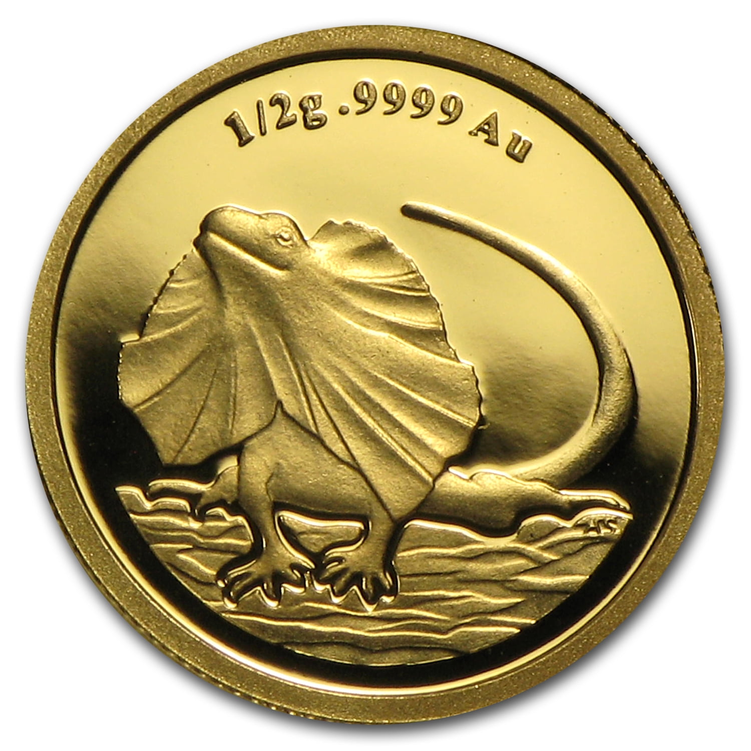 2013 Australia 1/2 gram Gold $2 Frilled Neck Lizard Proof - Walmart.com