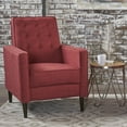 Noble House Melvin Standard Fabric Push Back Recliner, Red - Walmart.com