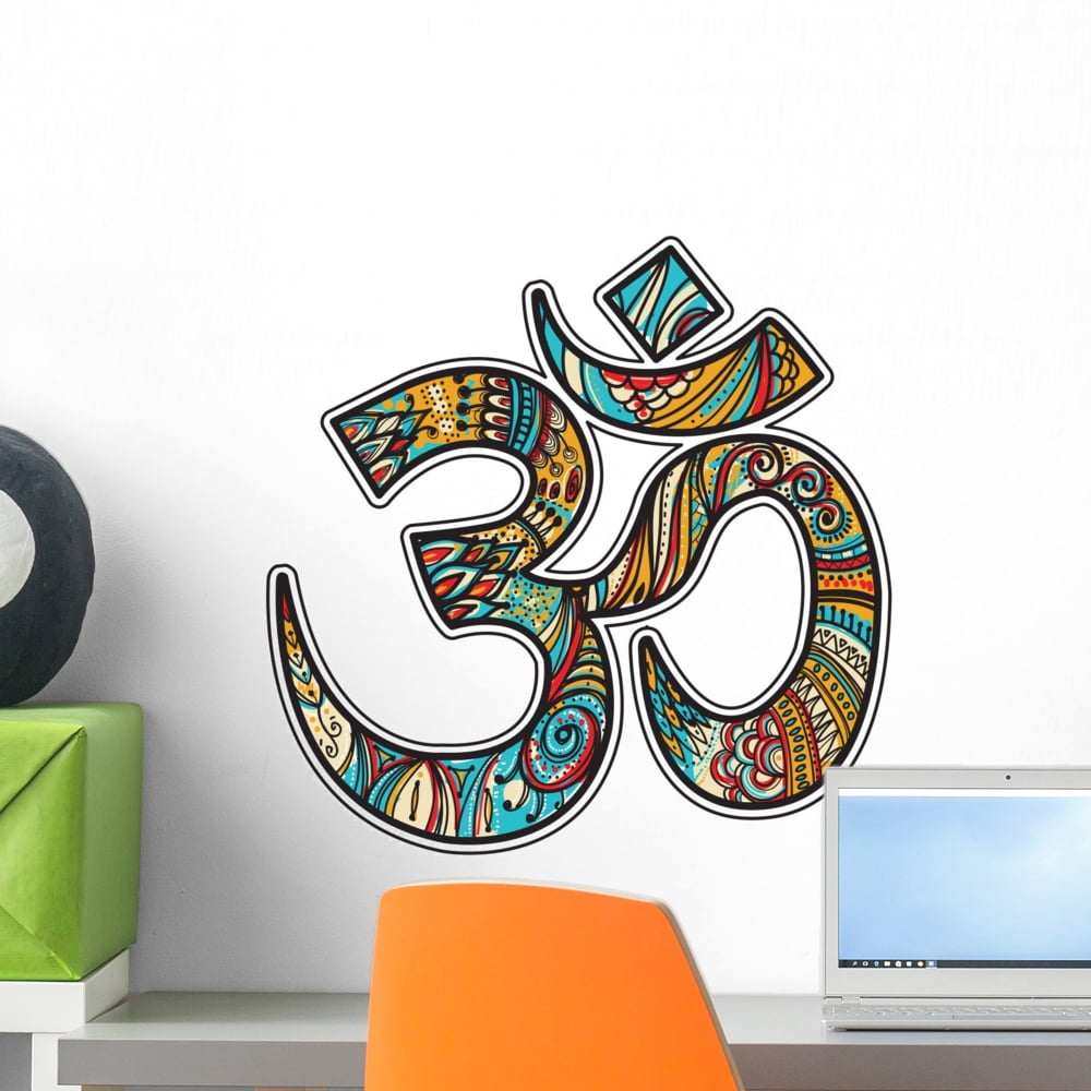 Unique Colorful Om Symbol Wall Decal Wallmonkeys Peel and Stick ...