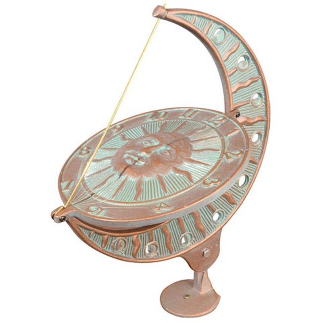 Sun and Moon Sundial - Copper Verdi - Walmart.com - Walmart.com