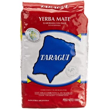 2-Pack Taragui Yerba Mate with Stems, 500 gr - 1.1 lbs, Orange ...