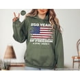 Teeso Patriotic Hoodie, USA Flag Graphic, 250 Years Anniversary Design ...