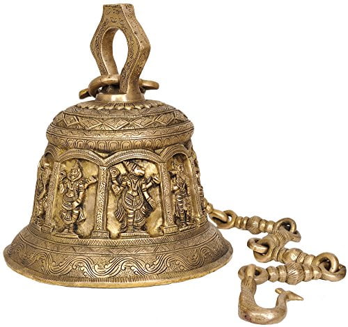 Dashavatar Temple Hanging Bell - Brass Statue - Walmart.com