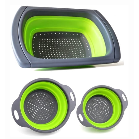 Set of 3 Collapsible Colander with Extendable Handles | Walmart Canada