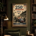 Affixzi Vintage 250th Anniversary Racing Poster Canvas, American ...