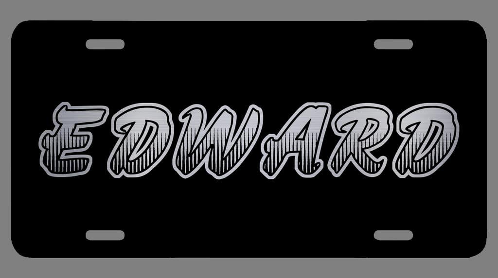 Edward Name Etched Style License Plate Tag Vanity Novelty Metal ...
