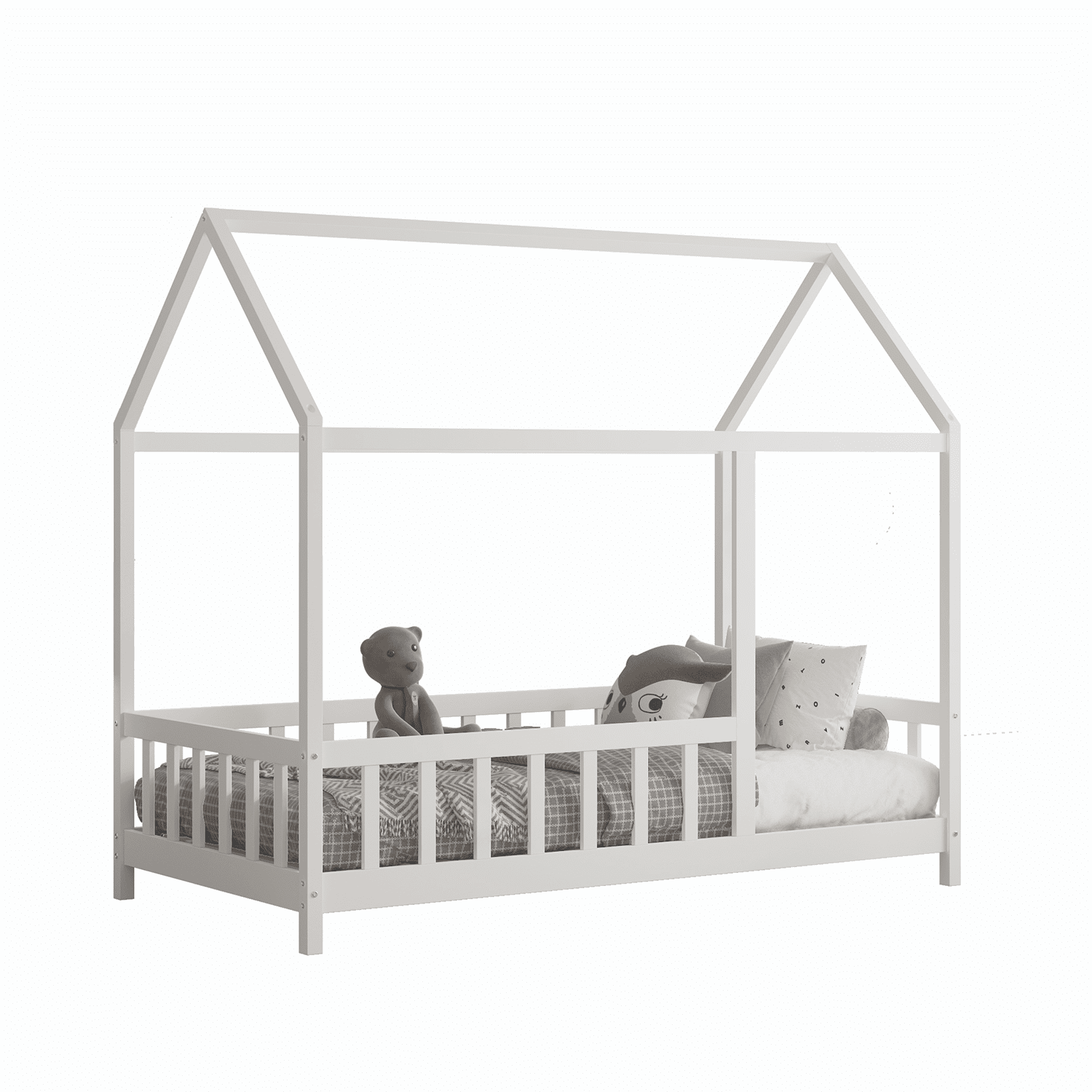 Click here for Mimi Beds Ary Classic House Twin Bed  White  Safe... prices