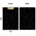 Acrylic Writing Board Gold 12.5*9 Inch Clipboards Transparent Acrylic ...