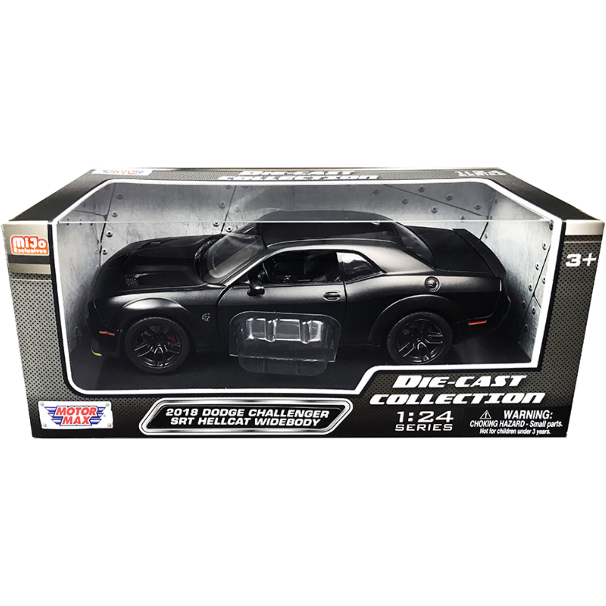 2018 Dodge Challenger SRT Hellcat Widebody Matt Black \Die-Cast ...