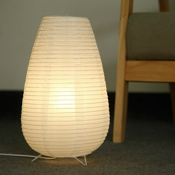 LILSHIM Nordic Paper Lantern Table Lamp Living Room Bedroom LED Decor ...
