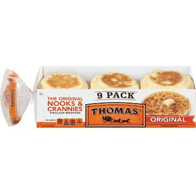 Thomas' Original English Muffins 18 oz. each, 9 pk. A1 - Walmart.com