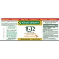Nature's Bounty Quick Dissolve Vitamin B12 5000 mcg Tablets for Energy ...