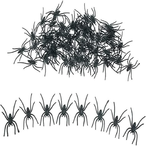 Small Plastic Spiders