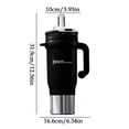 40oz Insulated Tumbler Stainless Steel Vacuum Cup Large Capacity ...