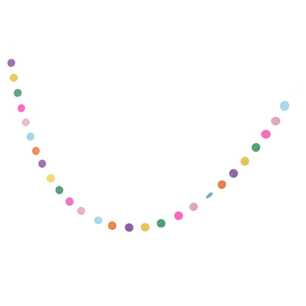 Multicolor Carta circular de Papel Pancarta Arpillera DIY Banderín ...