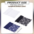 1 Set 3Pcs 3 Colors Polyester Elastic Lace Trim Flower Pattern Lace ...