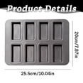 8-Cavity Non-Stick Loaf Pan – Divided Mini Bread & Cheesecake Baking ...