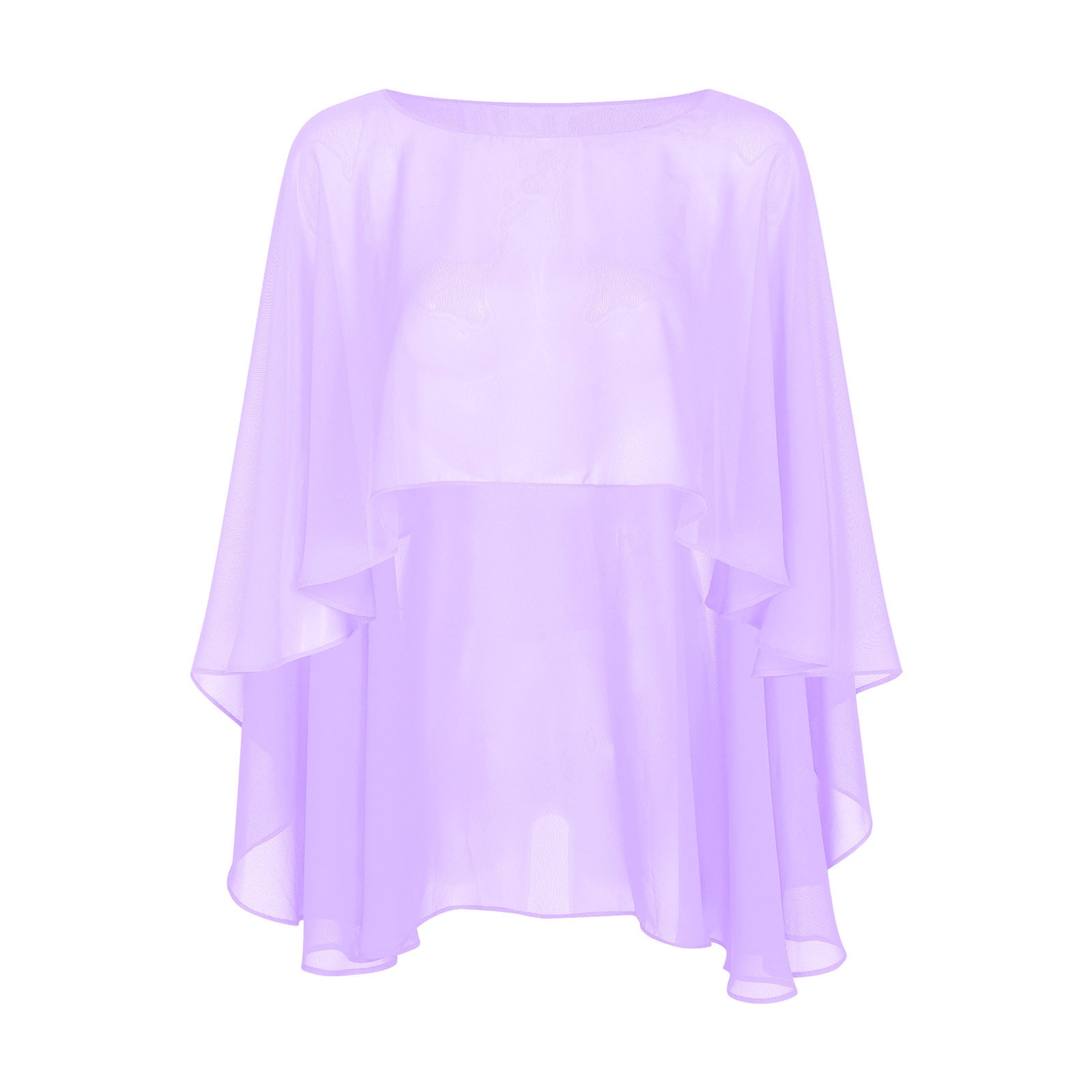 Purple Chiffon Cape