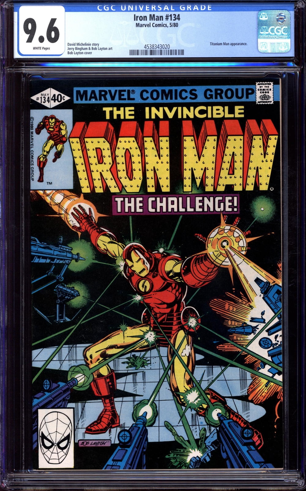 Iron Man #134 - CGC 9.6 Comic Book - Walmart.com